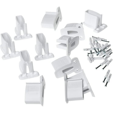 Closetmaid TotalSlide White Wire Shelf End Bracket (4-Count) 755400 ...