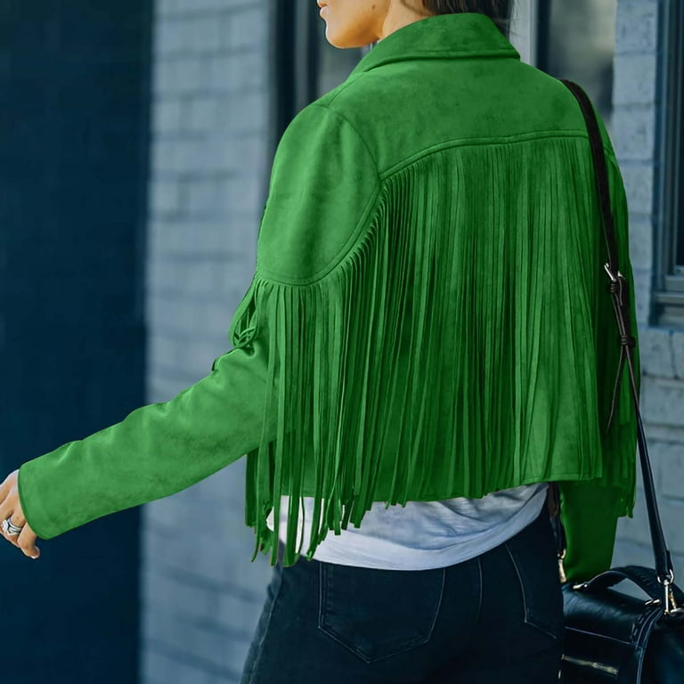 Usmixi Suede Velvet Jacket for Women Winter Womens Fringe Usmixi Suede Velvet Jacket for Women Winter Womens Fringe