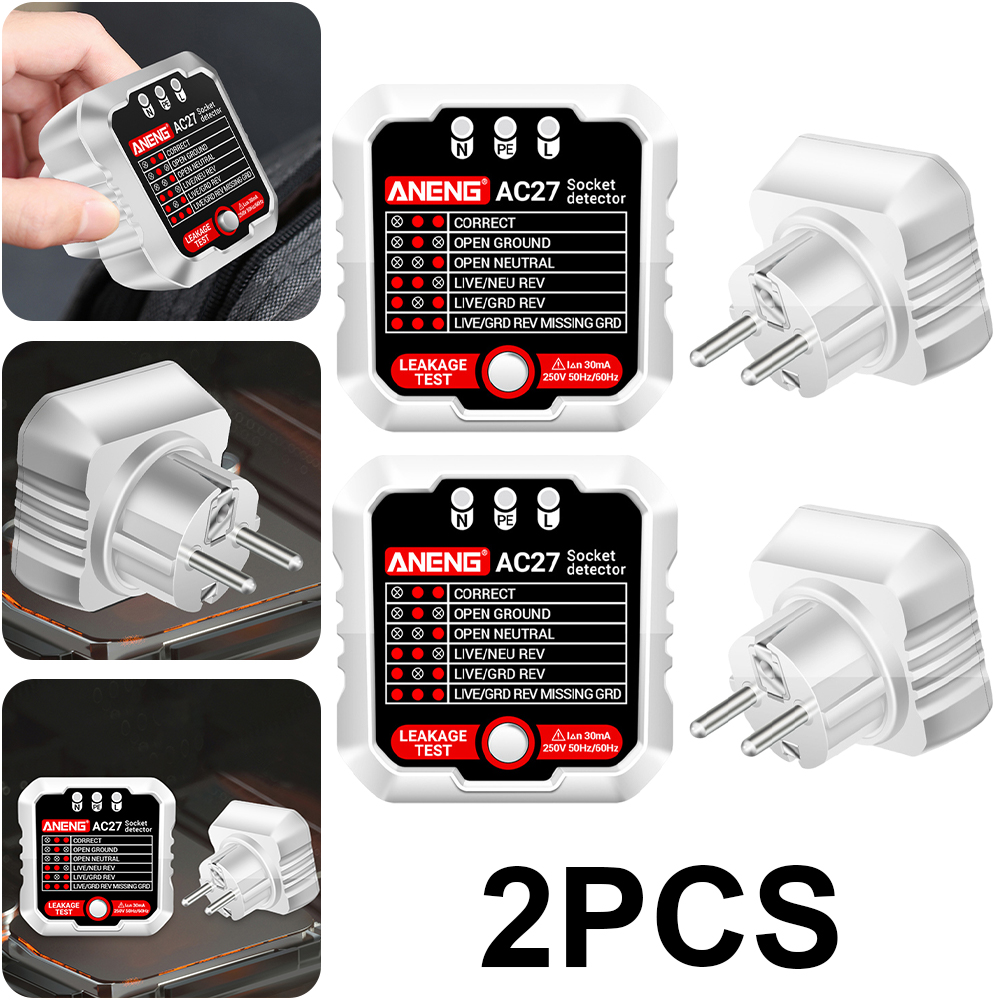 Instrumentos Prueba Del Detector Voltaje Comprobador Toma Corriente ...