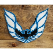 Firebird Trans Am Large Wall Emblem Rising Phoenix Hood Bird 18" x 15. ...