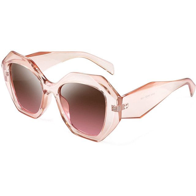 Feisedy Retro Cateye Sunglasses Women Oversized Vintage Cat Eye Shades