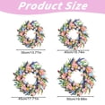 1 Piece 13.65 Inch Colorful Spring & Summer Flower Wreath for Front ...
