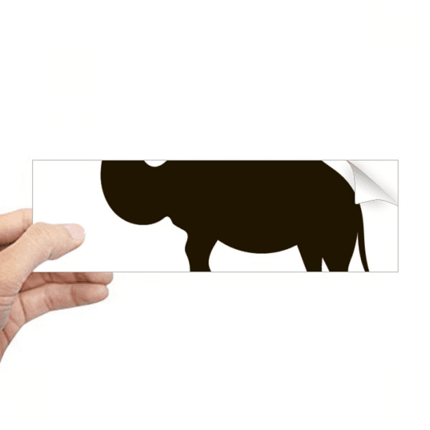 Black Camel Cute Animal Portrayal Rectangle Bumper Sticker Notebook ...