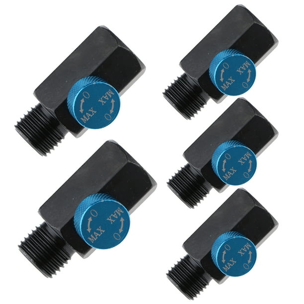 5 Pieces 1/4 NPT Inline Regulator Solid Steel Compressed Air Pressure ...