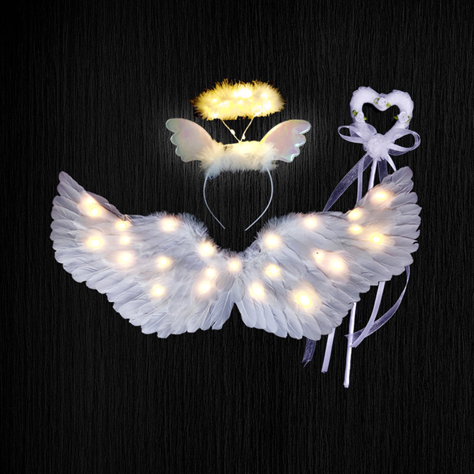 White Angel Wings Costume