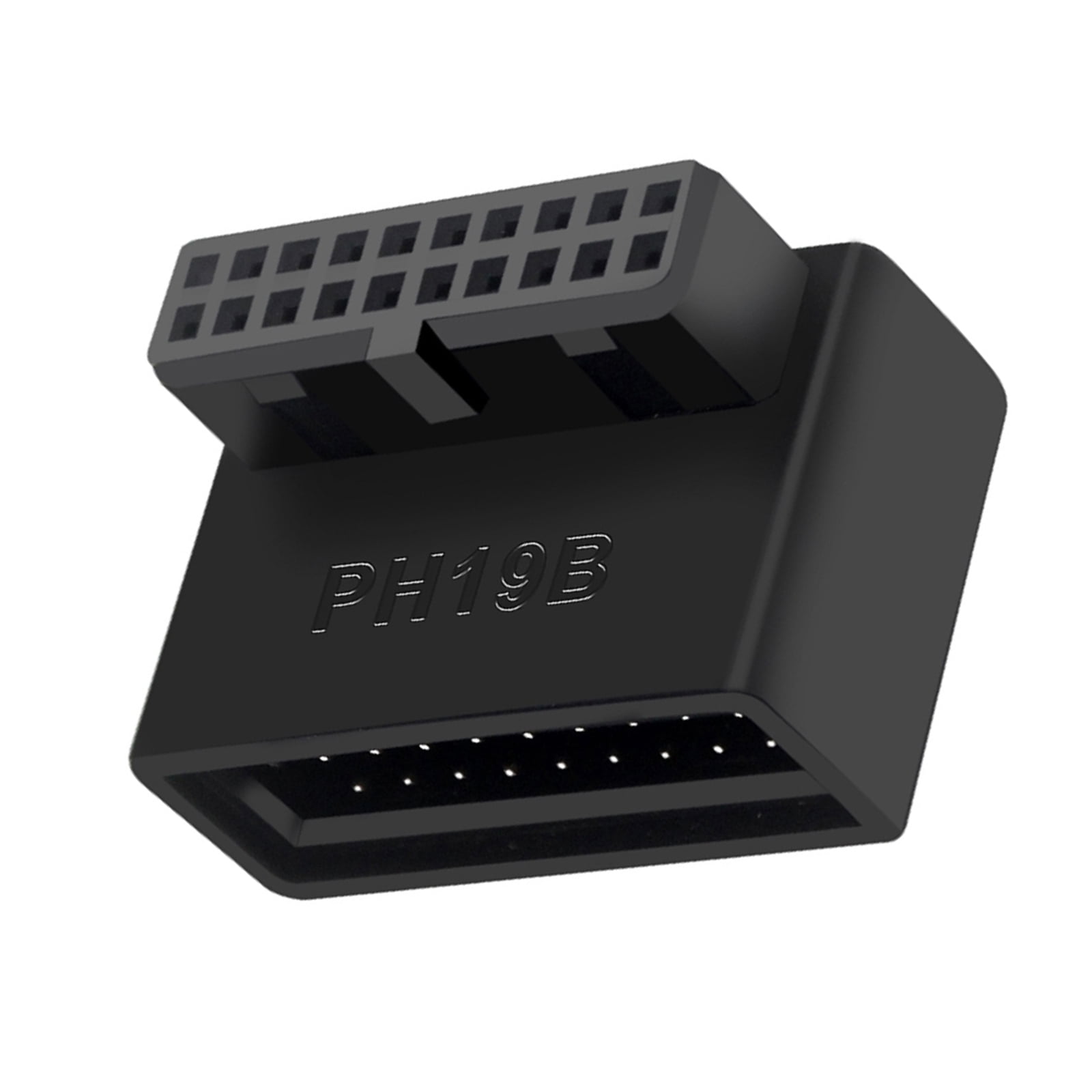 19 Pin/20 Pin USB 3.0 90 Degree Extension Adapter L Turn Right Angle ...