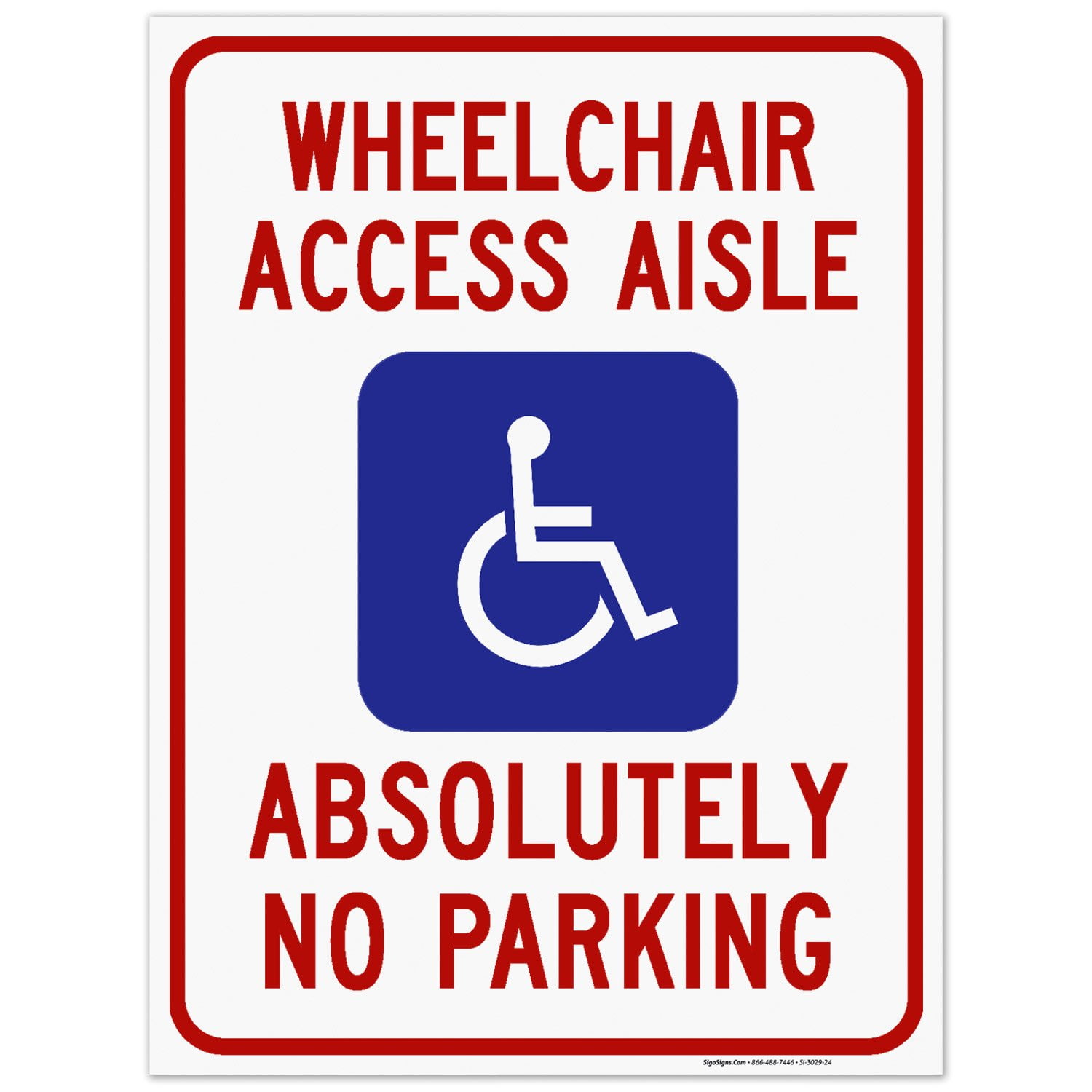 South Dakota Handicap Parking Sign, Wheelchair Access Absolutely No ...