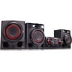 Sharp 350W 5-Disc Mini Shelf Speaker/Subwoofer System CD-BHS1050 with ...