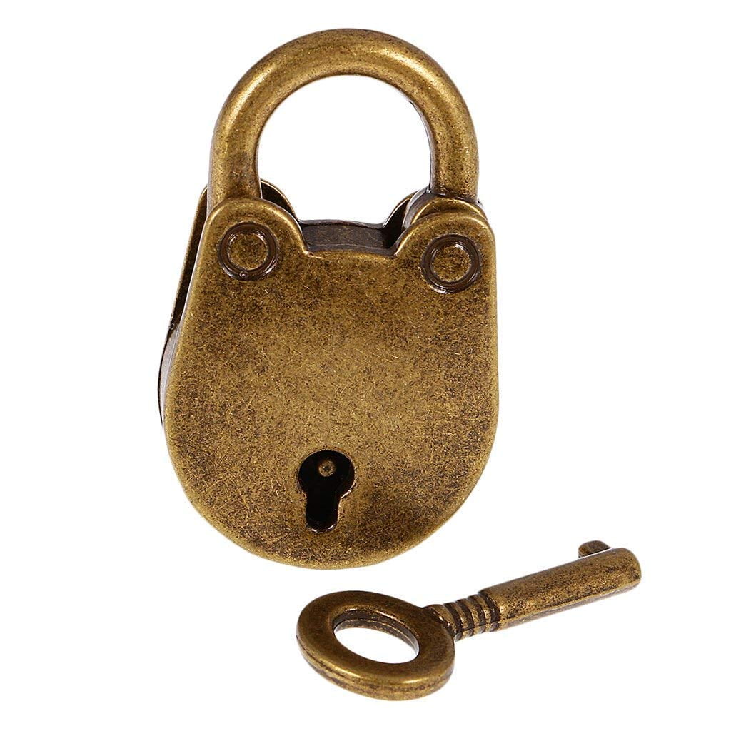 Mini Padlock With Key Mini Bear Shape Padlock Vintage Antique Style ...