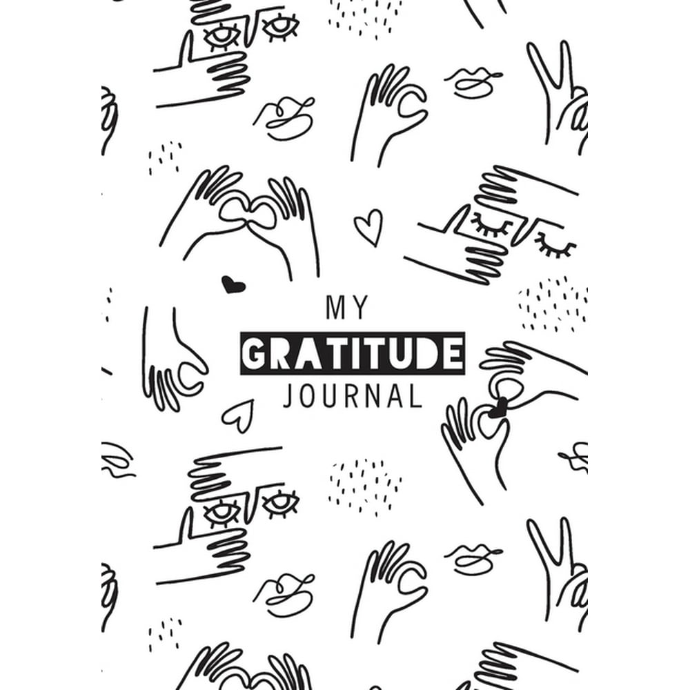My Gratitude Journal : (Black & White Line Drawing) A 52-Week Daily ...