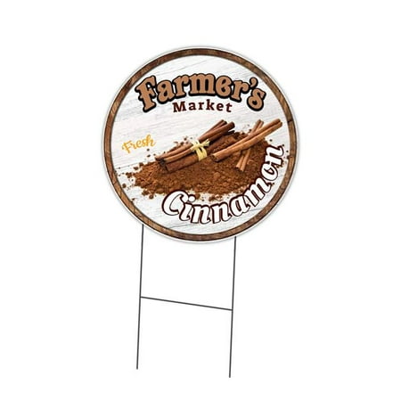 SignMission C-24-CIR-WS-Cinnamon Corrugated Plastic Sign with Stakes 24 ...
