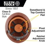 Klein Tools High Temp Full Brim Hard Hat - Walmart.com