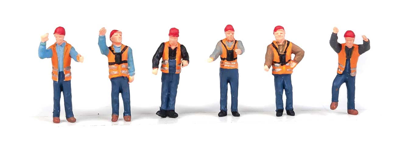 Walthers SceneMaster - Railroad Yard Crew -- pkg(6) - HO - Walmart.com