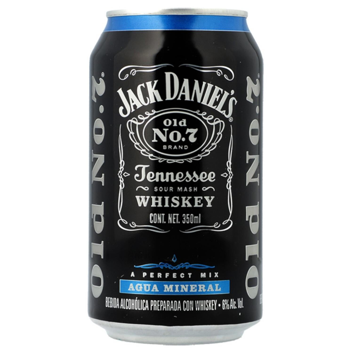 Pack de 24 Bebida Preparada Jack Daniels Agua Mineral Lata 350 ml Jack ...