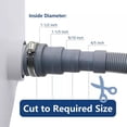 Drain Hose Extension Set Universal Washing Machine Hose 5-16ft, Include ...