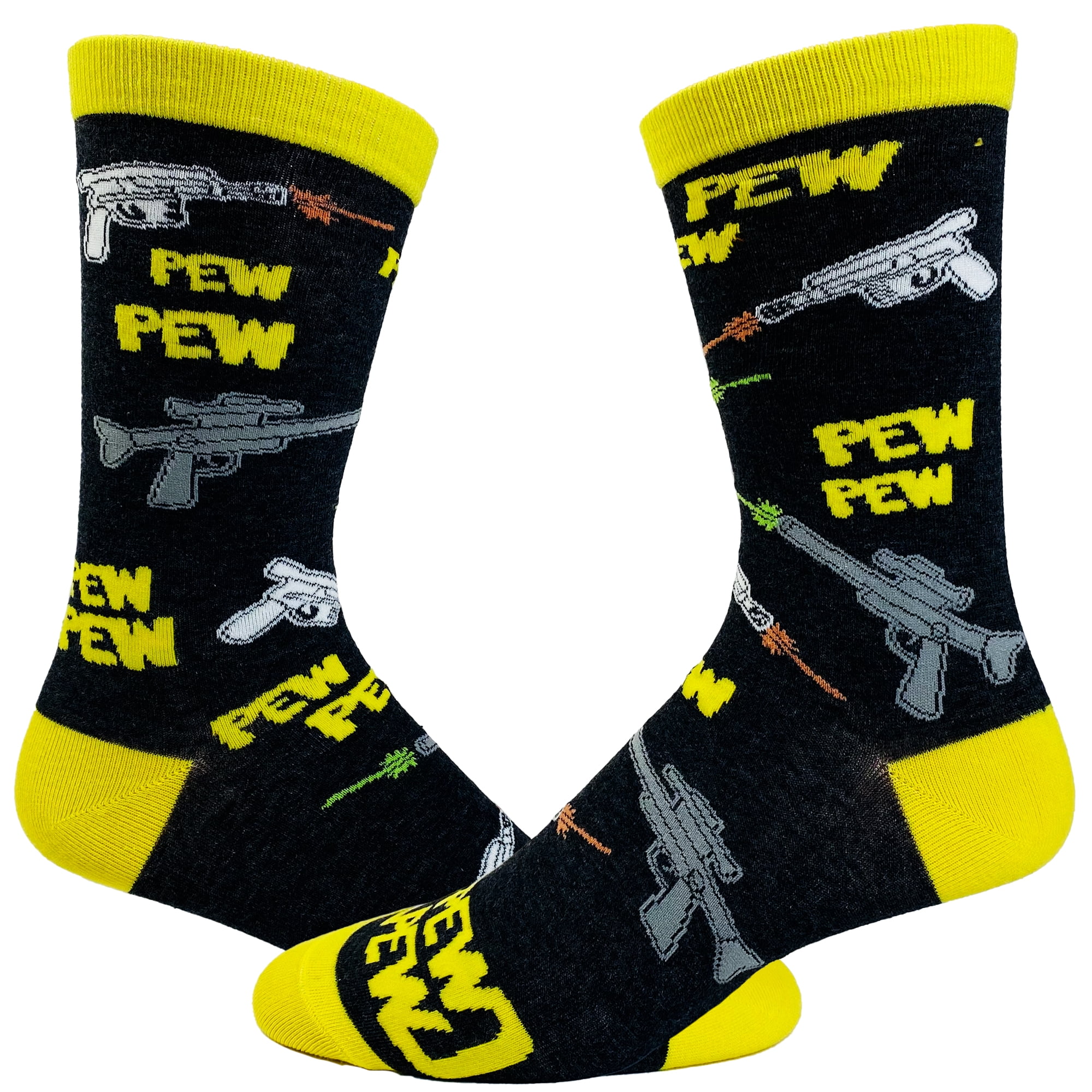 Click here for Crazy Dog T-Shirts Mens Pew Pew Socks Funny Lasers... prices