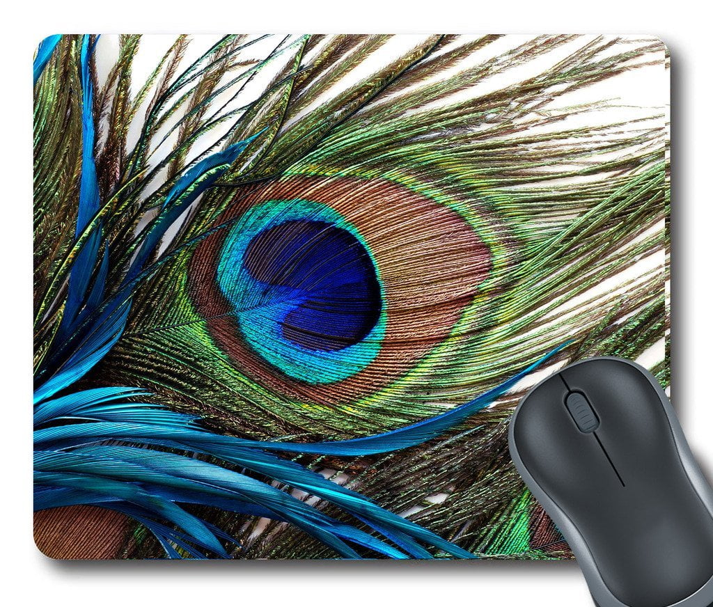 GCKG Peacock Mouse Pad Personalized Unique Rectangle Gaming Mousepad 9. ...