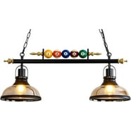 Miller Lite 3 Shade Chrome Billiard Lamp, Retro - Walmart.com