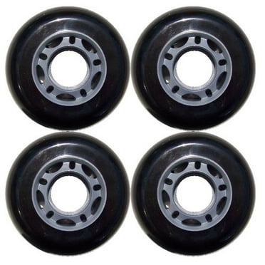 80mm 82A BLACK INLINE Outdoor WHEELS Rec/Fitness x10 - Walmart.com