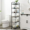 Free Shipping! 6 Tier Rolling Cart,Mobile Storage Shelving Unit with ...