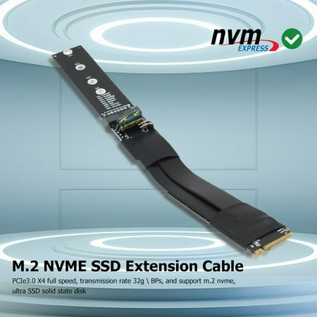 Jinveno 15cm Riser Cable M.2 NVMe SSD Extension Cable for PCIe 3.0 4X ...