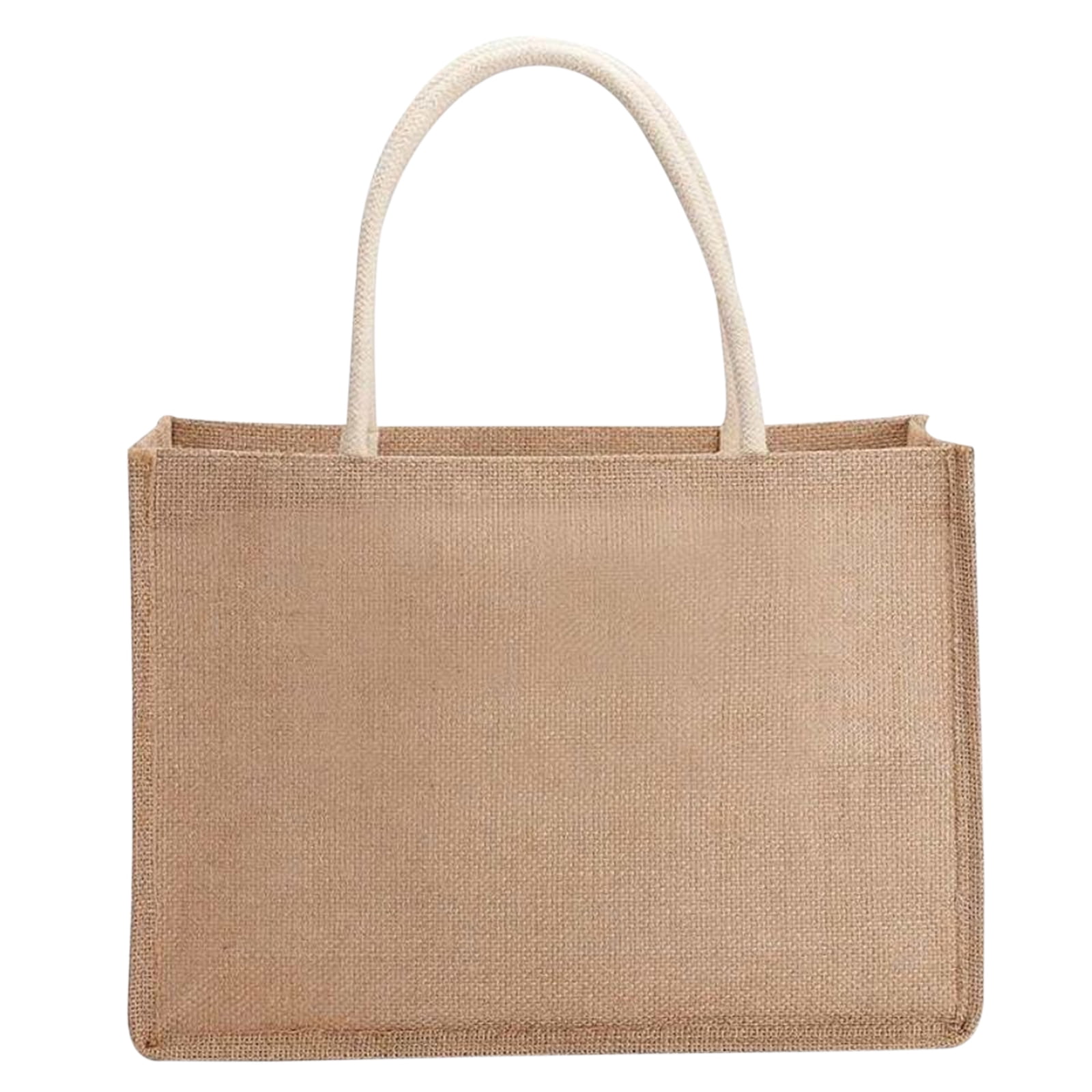 Yucurem Eco-Friendly Burlap Tote Bags, Reusable Blank Jute Beach ...