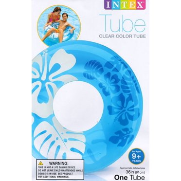 Intex Inflatable Clear Color Pool Tube, Color may vary - Walmart.com