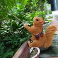Squirrel Garden Statue Statue Cute Resin Squirrel Outdoor Garden ...