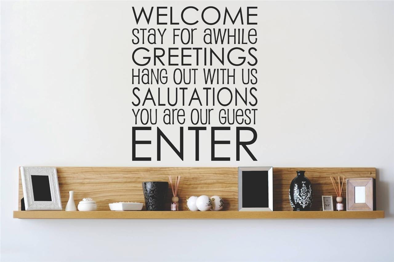 Family Hang out with Us Beautiful Religious Wall Decal Decoration Hang ...