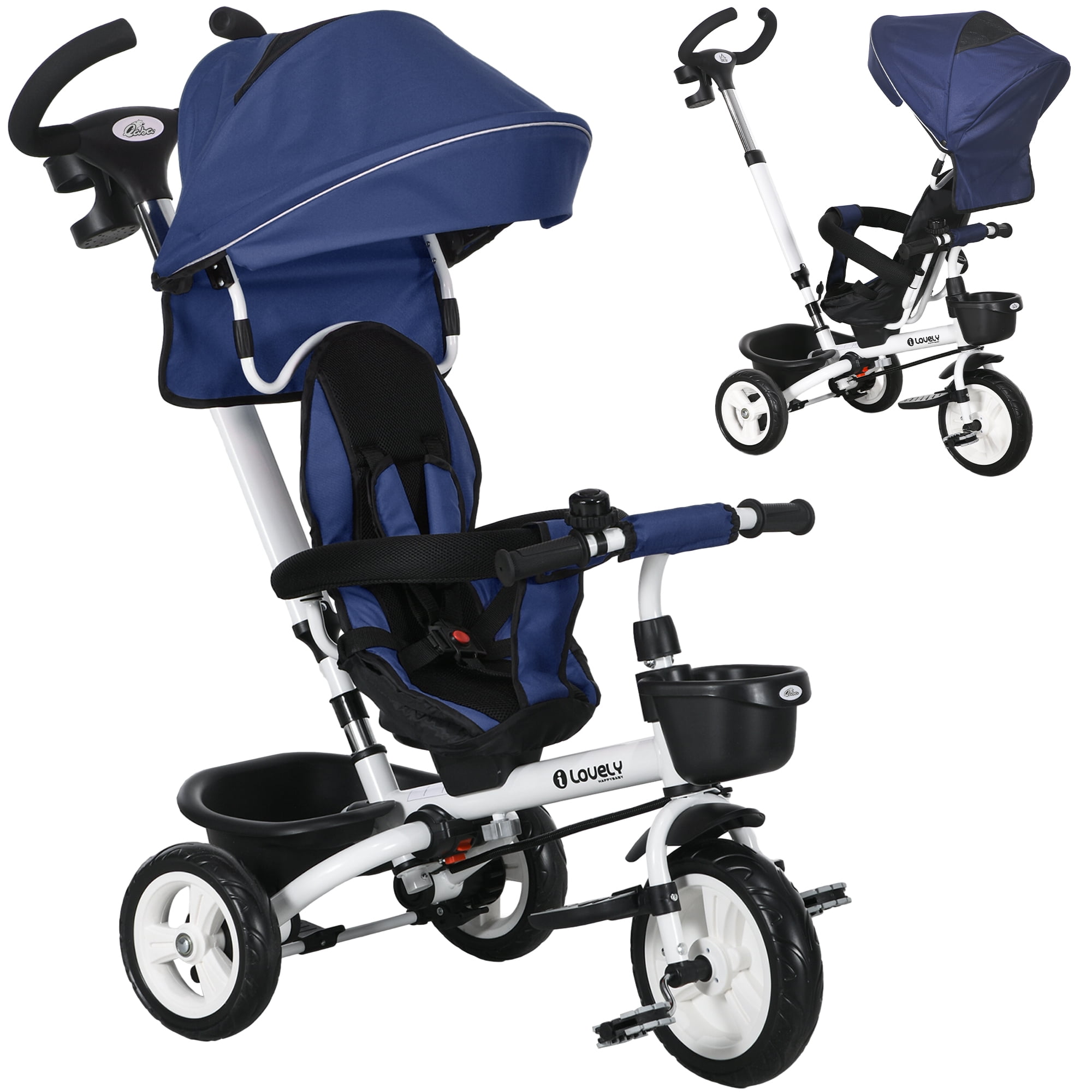 Click here for Qaba 6 In 1 Toddler Tricycle With Parent Push Hand... prices