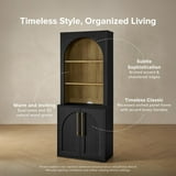 Mopio Blake Storage Cabinet with Hutch, Sideboard Buffet Cabinet with ...