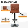 Free Shipping! COMHOMA Bar Stools, Modern PU Leather Swivel Adjustable ...