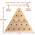 Solid Oak Wooden Peg Game Tricky Triangle, Classic Wooden Brain Teaser ...