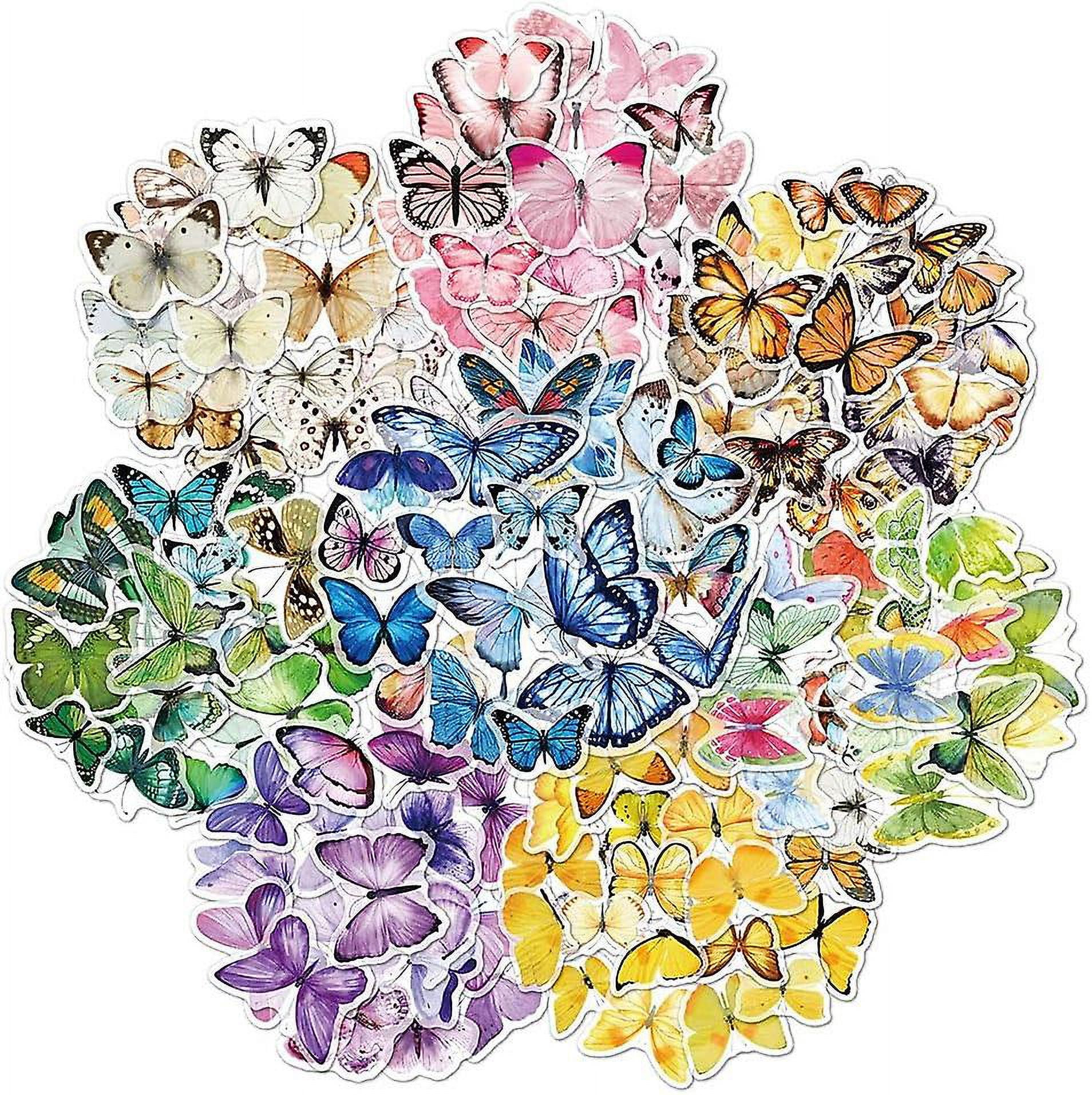320 pegatinas de mariposa, pegatinas transparentes impermeables de ...