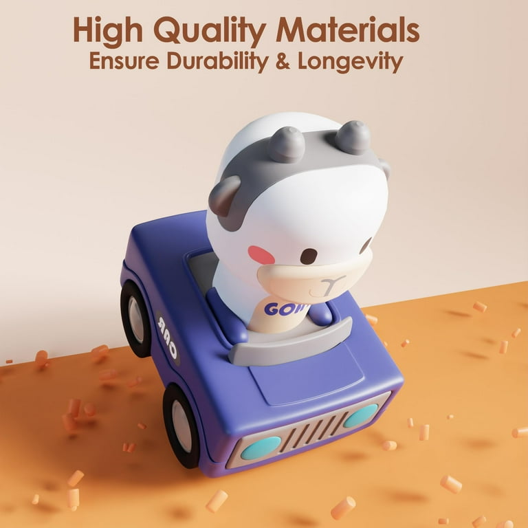 Press And Go Friction Powered Cars Animals Press & Go Animal Toy Cars ...