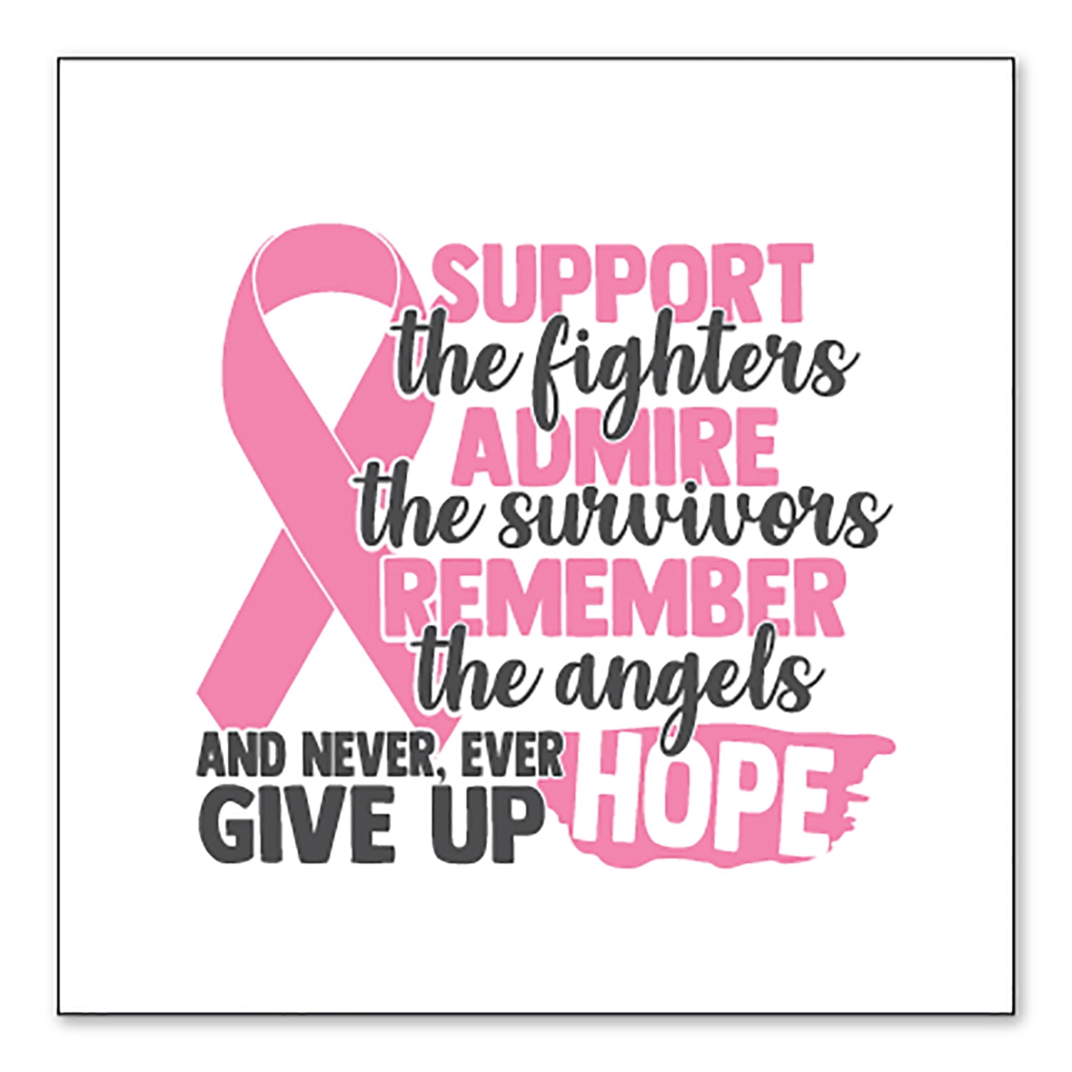 DistinctInk Custom Bumper Sticker - 10" x 10" Decorative Decal - White ...