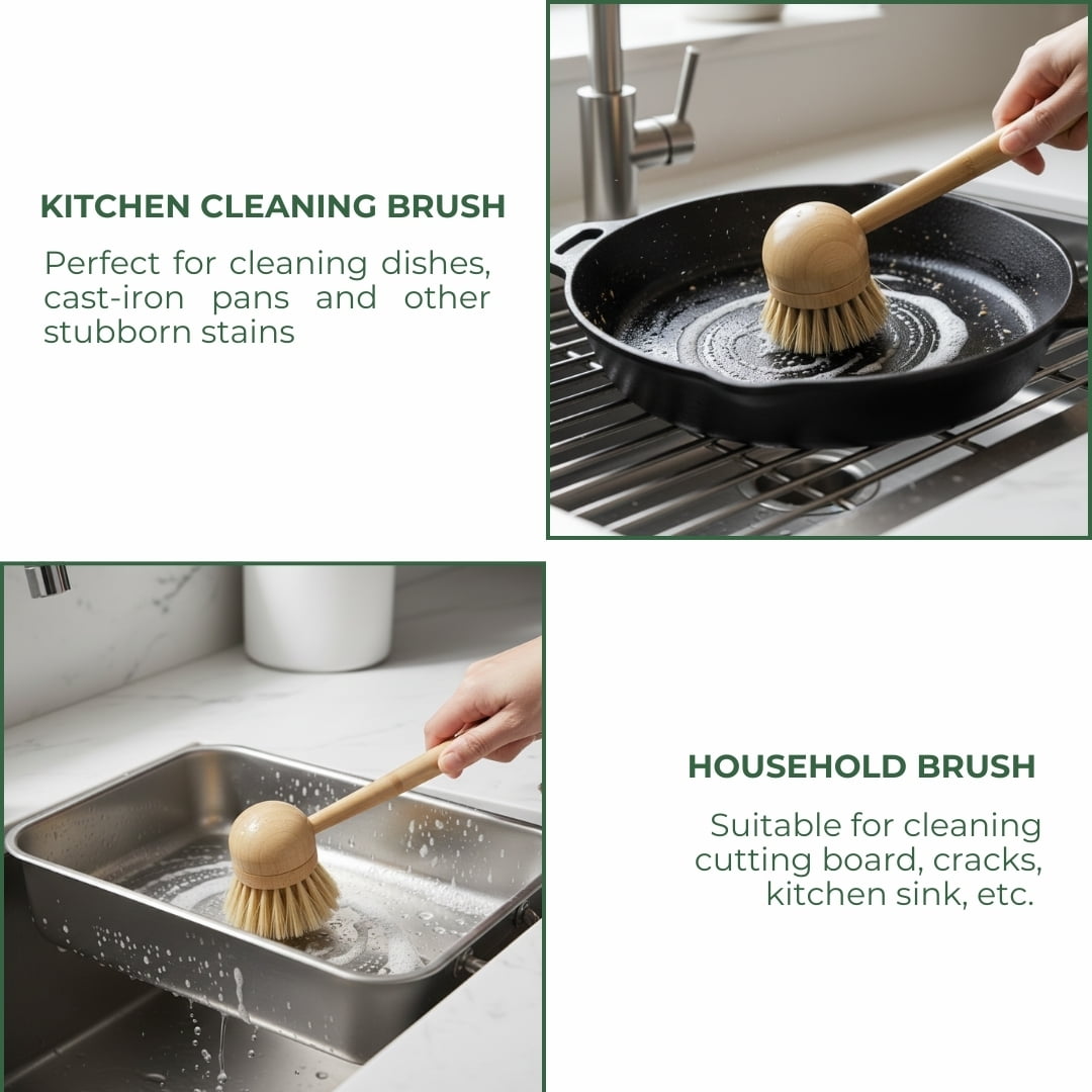 Click here for Eco Haven Bamboo Scrub Brush With Replaceable Head... prices