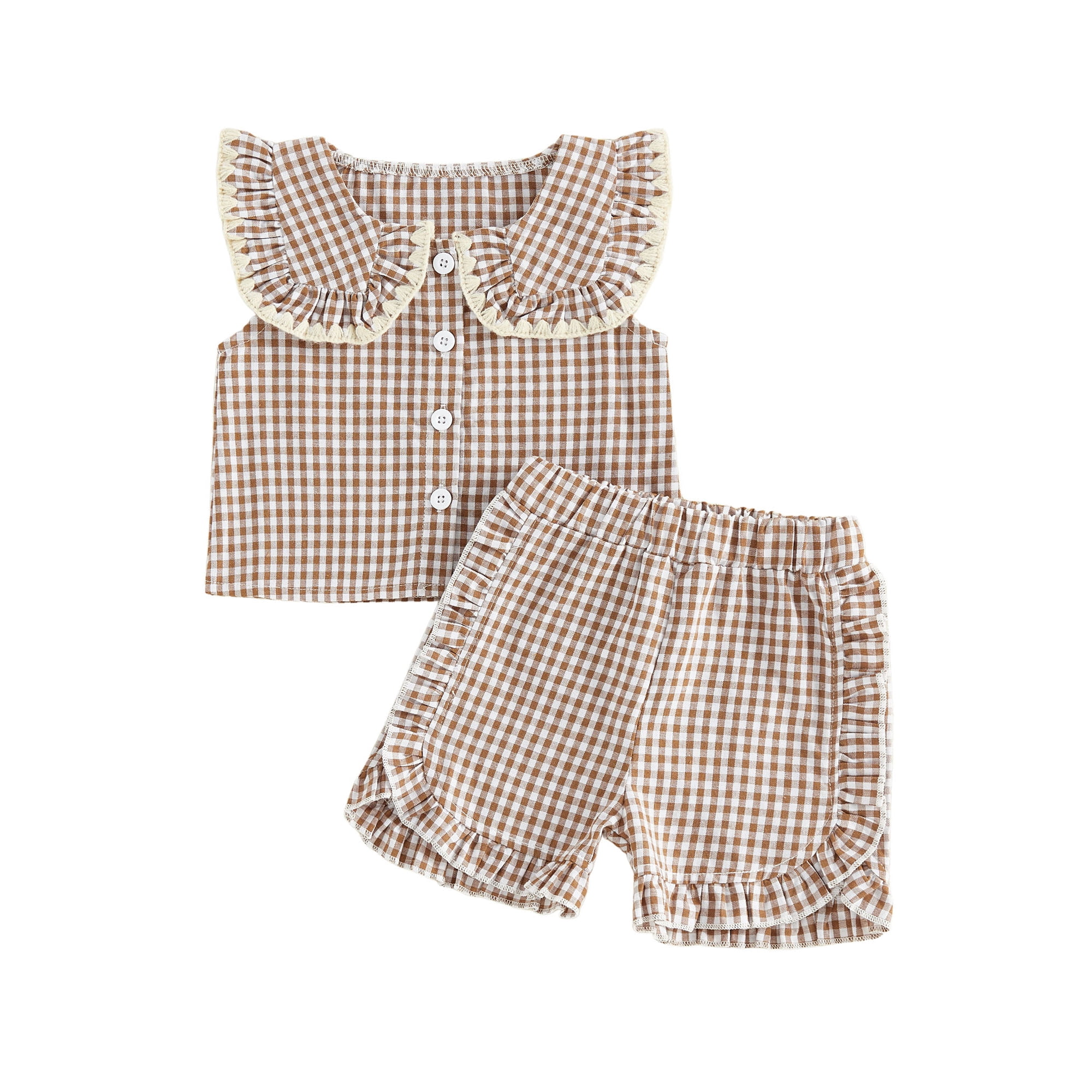 Click here for Argulvti 2pcs Baby Girl Summer Outfits Sleeveless... prices