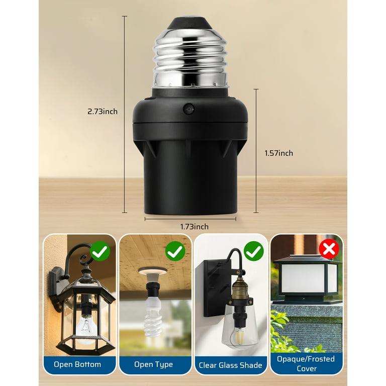 Dusk To Dawn Sensor Socket Plug Through Multi Coloured LED Night Light