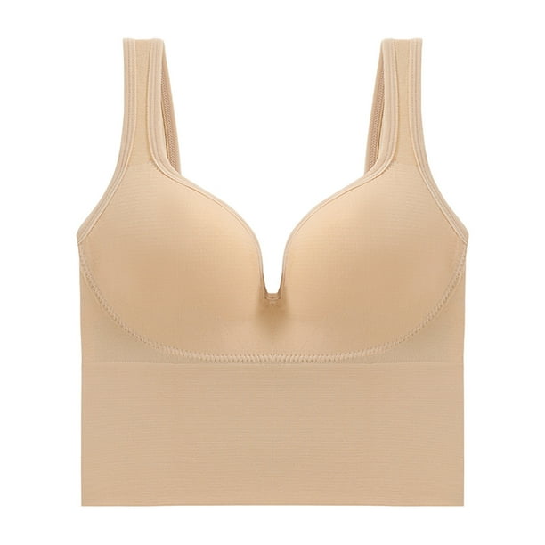 DNDKILG Womens Bra with Longline Padded Straps Bras Full-Coverage ...