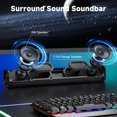 R100 Bluetooth Computer Speakers with Dynamic LED Light, USB Plug ...