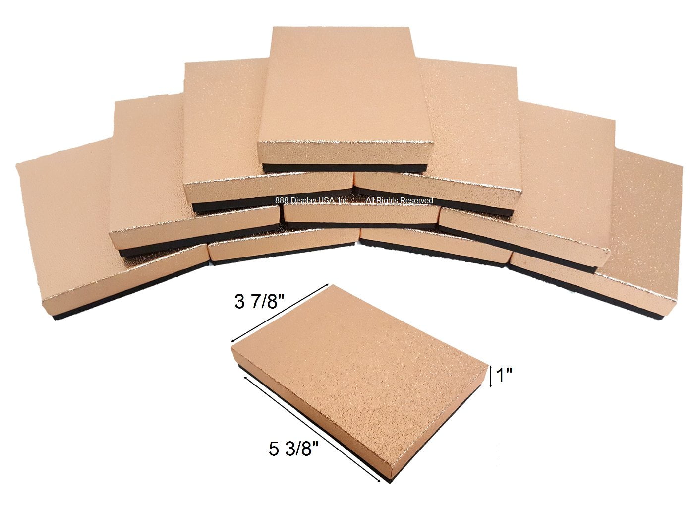 N'icePackaging - 100 Qty Rose Gold Textured Imported Cotton Filled ...