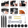 Bike Repair Kit with Tire Pump, Puncture Repair, Multi-Function Tools, Master Link Pliers, Crank ...