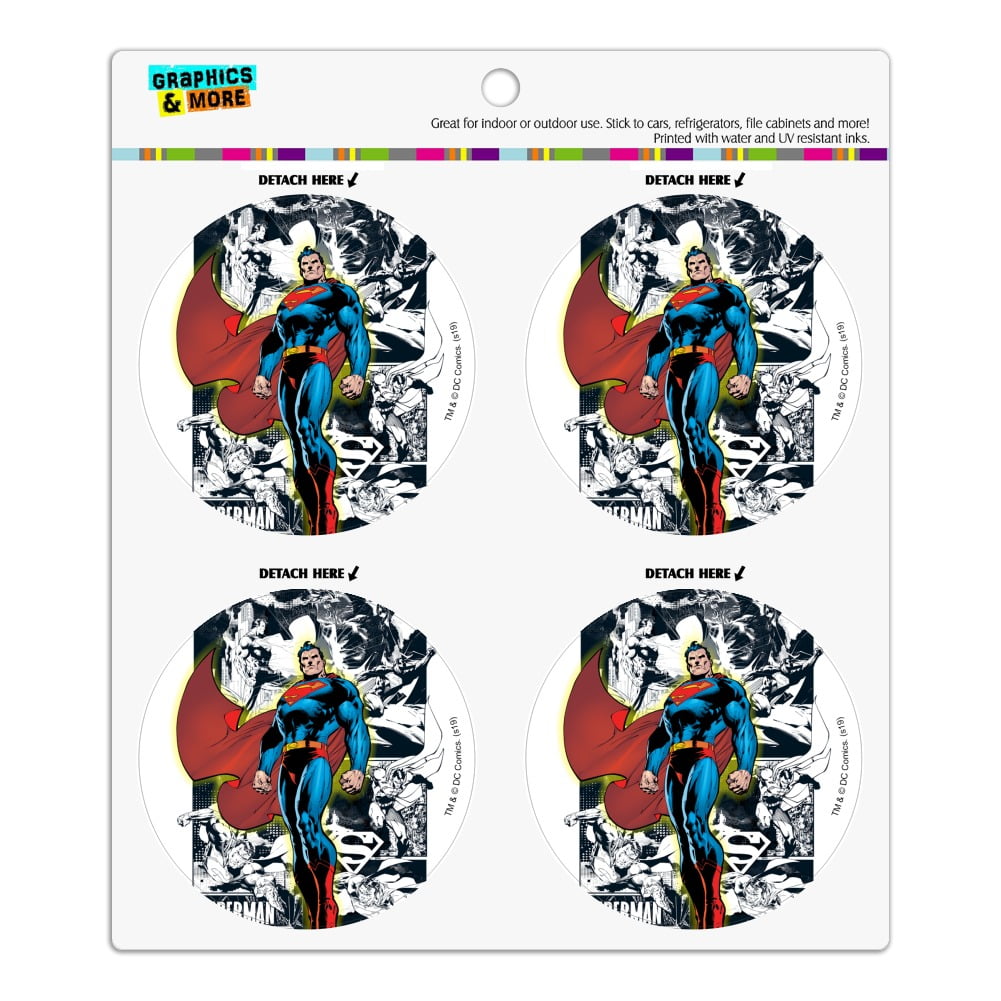 Superman Glowing Aura Refrigerator Fridge Locker Vinyl Circle Magnet ...