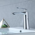 Brass Basin Single Handle Single Hole Bathroom Sink Washbasin Hot and ...