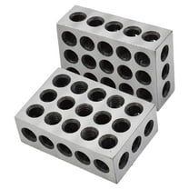WEN 25 x 50 x 75 mm Steel-Hardened Metric Precision 123 Blocks, Two ...