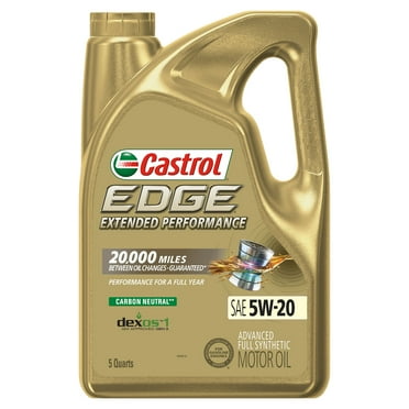 Castrol EDGE Extended Performance 0W-20 Advanced Full Synthetic Motor ...