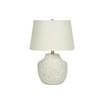 Lighting, 20"H, Table Lamp, Cream Concrete, Ivory / Cream Shade, Modern ...