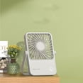 3 Speed Foldable Desk Fan Rechargeable 1200mAh Fan with Foldable Stand ...