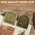 CCOCC 2 Pack Vintage Metal Book Clip,Brass Color Alloy Antique Binder ...